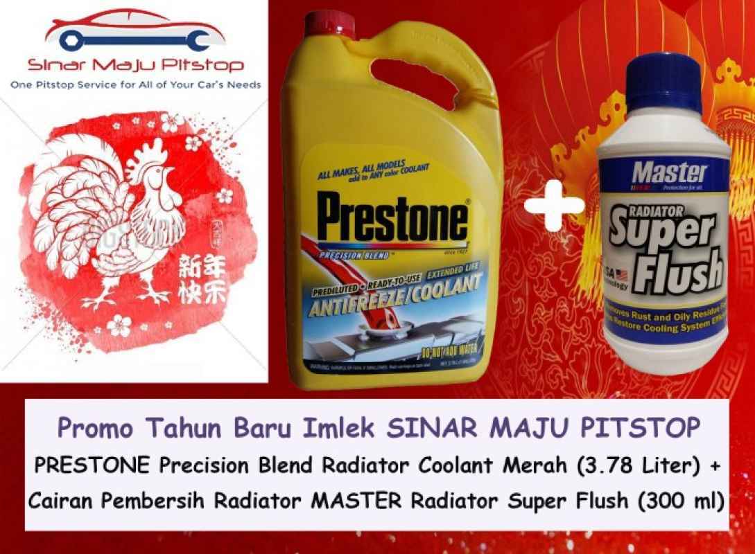 Jual Promo Imlek Prestone Air Radiator Coolant Merah, Master Radiator ...
