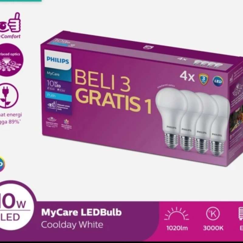Promo Philips Led 10 Watt Multipack Diskon 23% Di Seller Hunter Shop ...