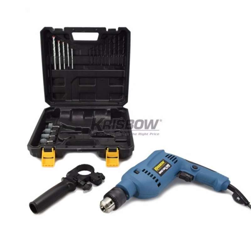 Promo Bor Besi Bor Drill Krisbow/impact Drill Set 13mm 500w Edi5 ...
