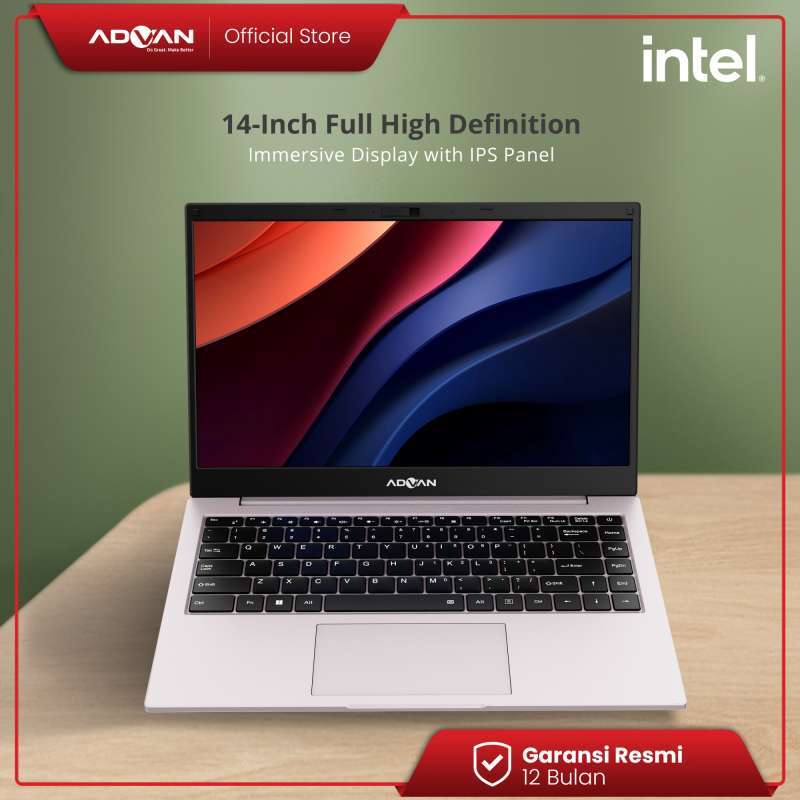 Promo Advan Laptop Notebook Intel I3 14 Inch Fhd Ips 8gb+256gb Wds ...