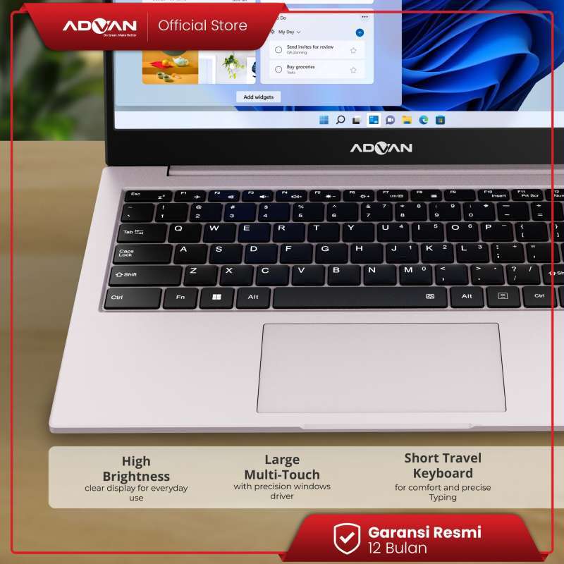 Promo Advan Laptop Notebook Intel I3 14 Inch Fhd Ips 8gb+256gb Wds ...