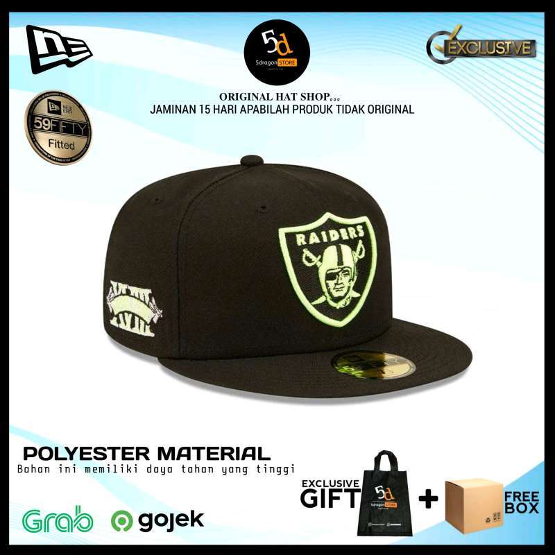 Promo TOPI NEW ERA ORIGINAL 59FIFTY LAS VEGAS RAIDERS SUPER BOWL XVIII ...