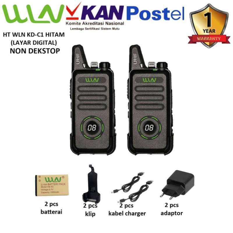 Promo Walkie Talkie Wln Ht Two-Way Radio Kd-C1(Dengan Layar Digital ...