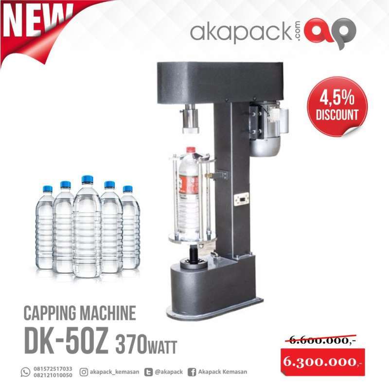 Jual Mesin Penutup Botol Plastik / Capping Machine Dk-50z / Mesin ...