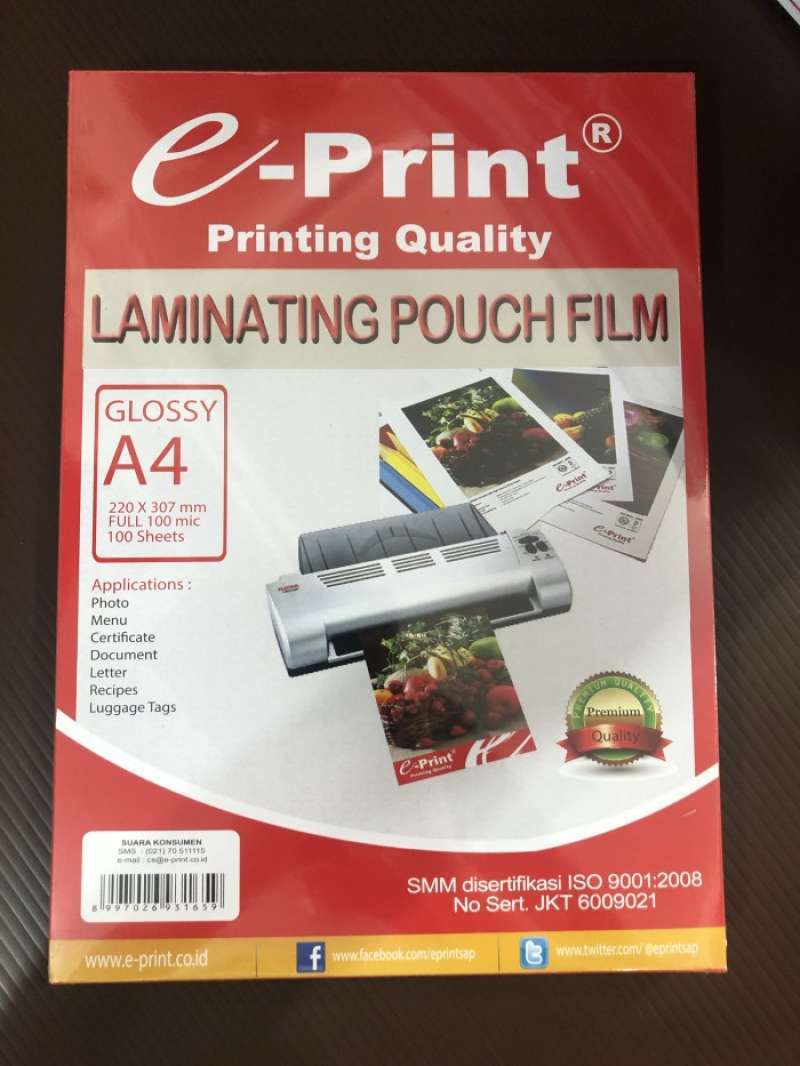 Promo Kertas Laminating A4 Eprint Diskon 29% Di Seller Banyak Pilihan Shop - Harapan Jaya, Kota ...