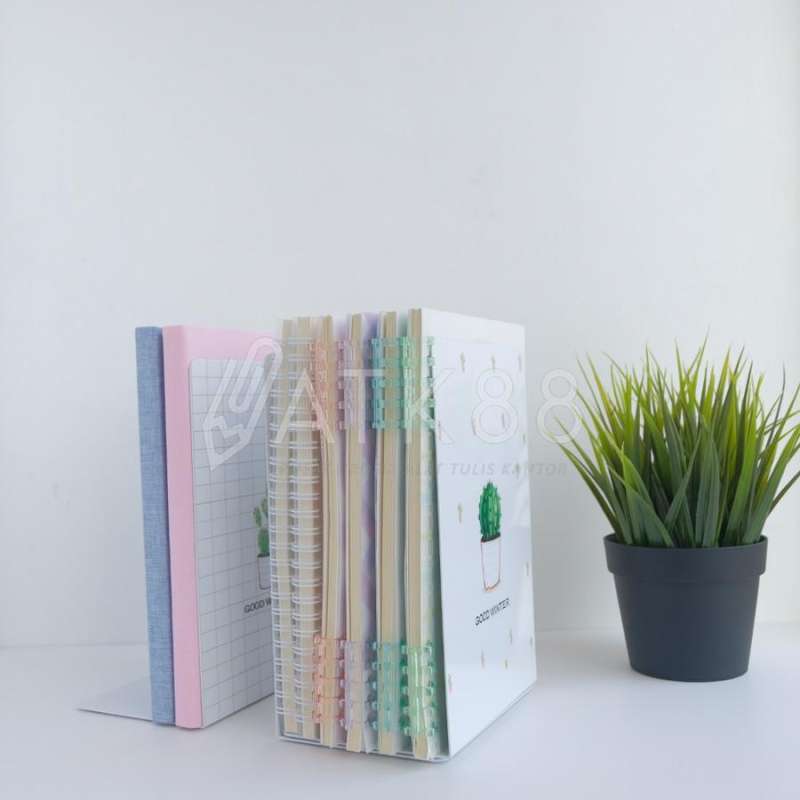 Jual Stand Book Penyangga Buku Aesthetic Cactus Sandaran Besi Organizer ...