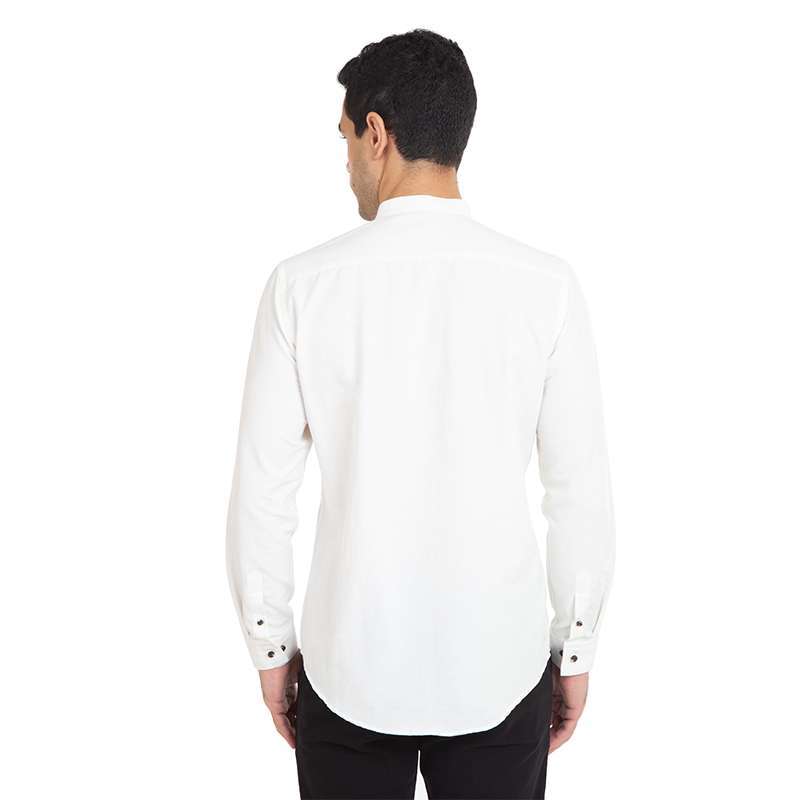 Promo MANLY Kemeja Kerah Shanghai Desmon White Diskon 37% di Seller ...