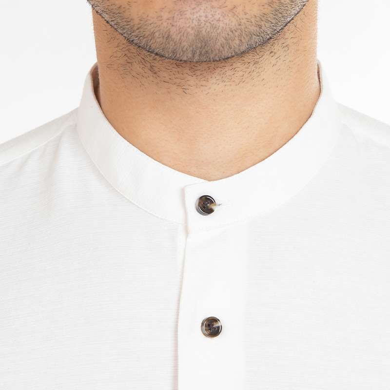 Promo MANLY Kemeja Kerah Shanghai Desmon White Diskon 37% di Seller ...