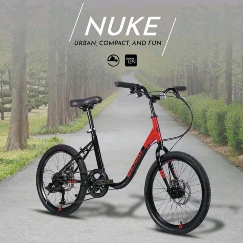 Jual Sepeda 20 Inc Genio Nuke Minivelo Bike - Hitam Hijau Di Seller ...