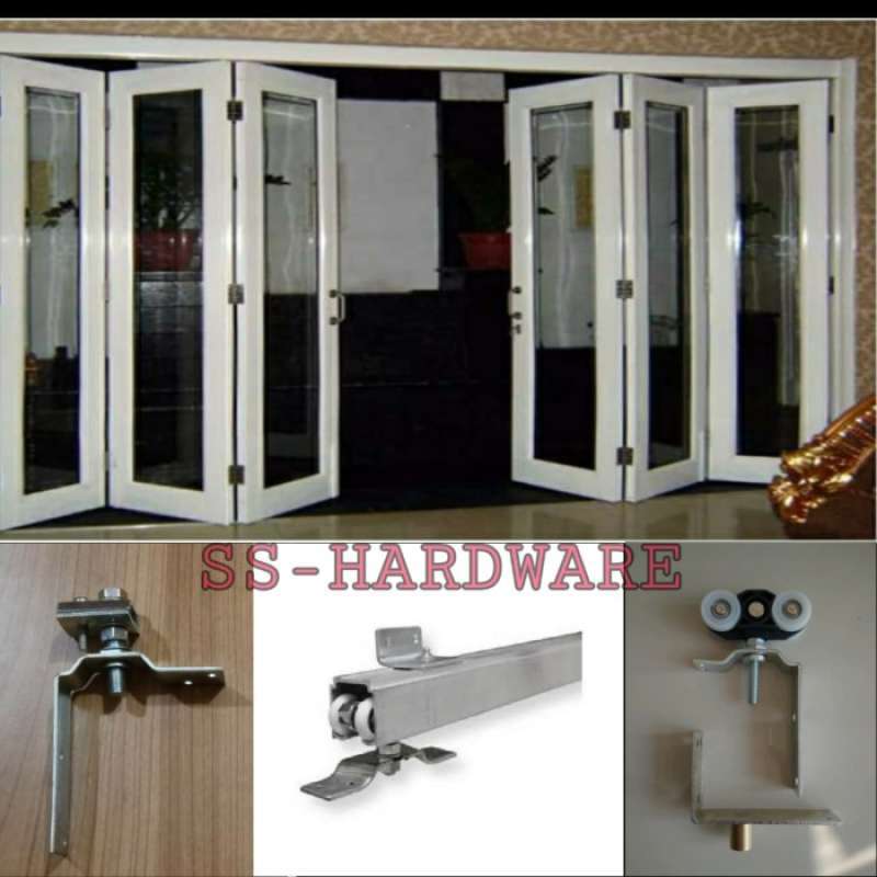 Promo Rel Pintu Lipat 3 Meter Lengkap Assess Siap Pasang!!! Diskon 23% ...