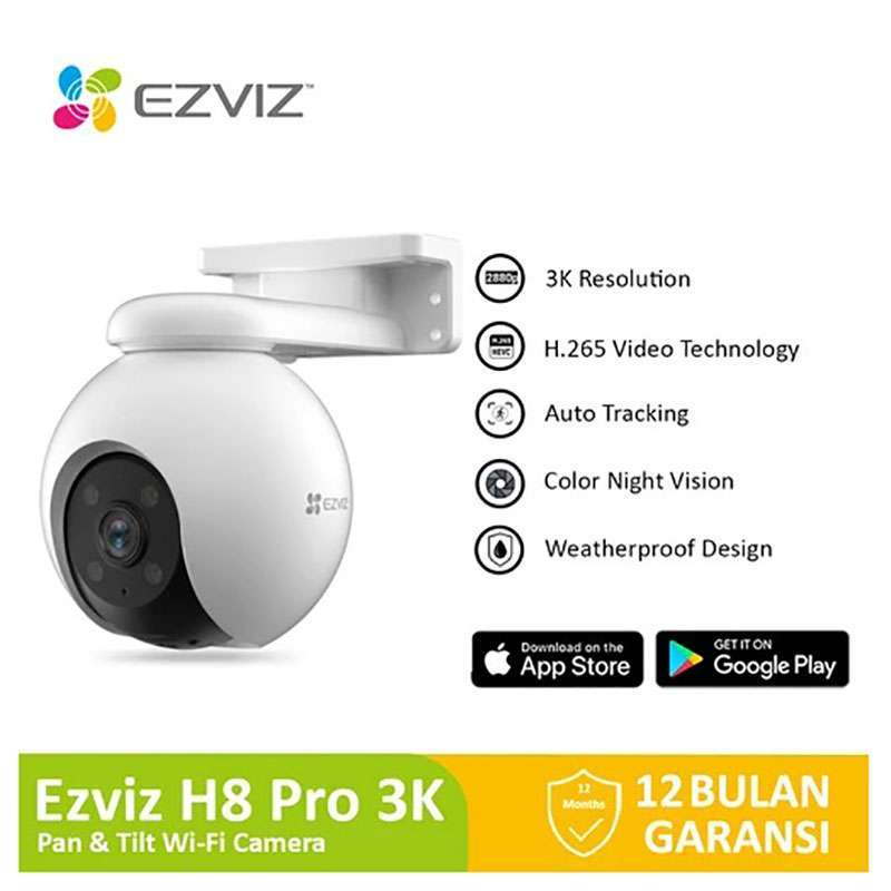 Jual Ezviz H8 Pro 5mp 3k Wifi Ip Cam Smart Outdoor Pan & Tilt Camera Cctv Di Seller Vanilla ...