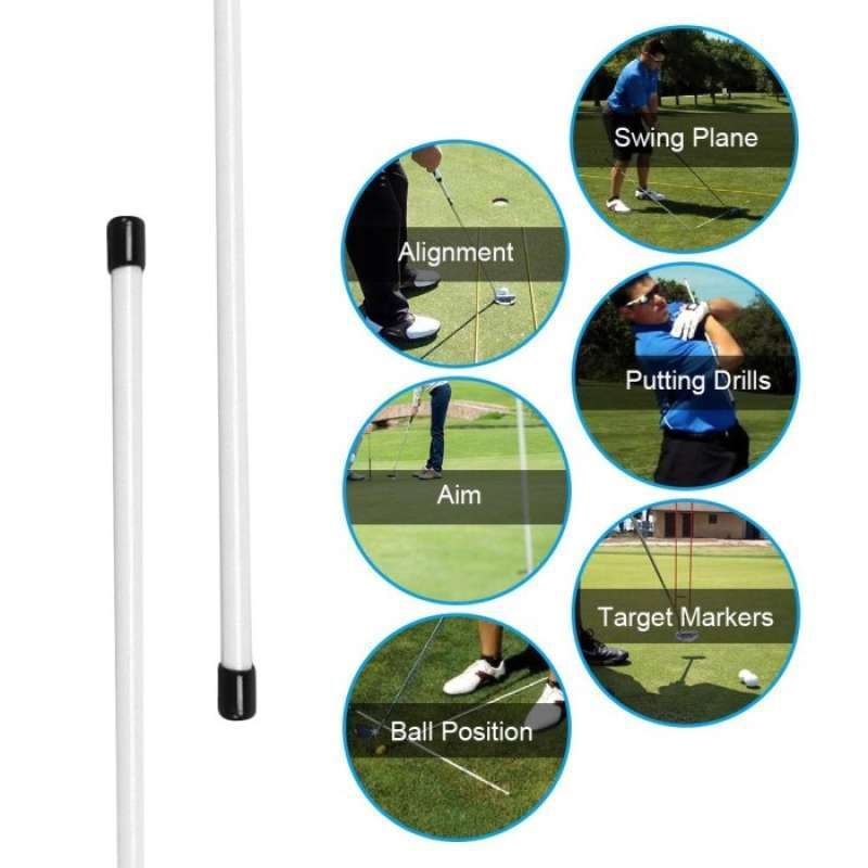 Promo GOLF SET ALIGNMENT STICKS SWING TOUR TRAINER POSISI KAKI ISI 2 ...