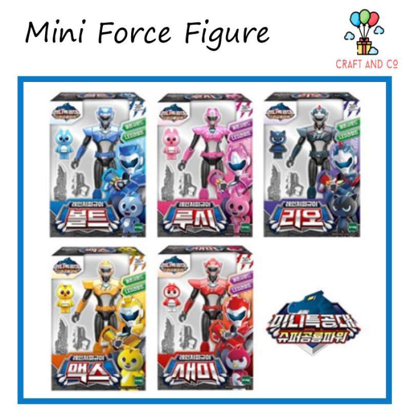Promo Mainan Anak Miniforce Mini Force Figure Volt Sammy Lucy Max Leo ...