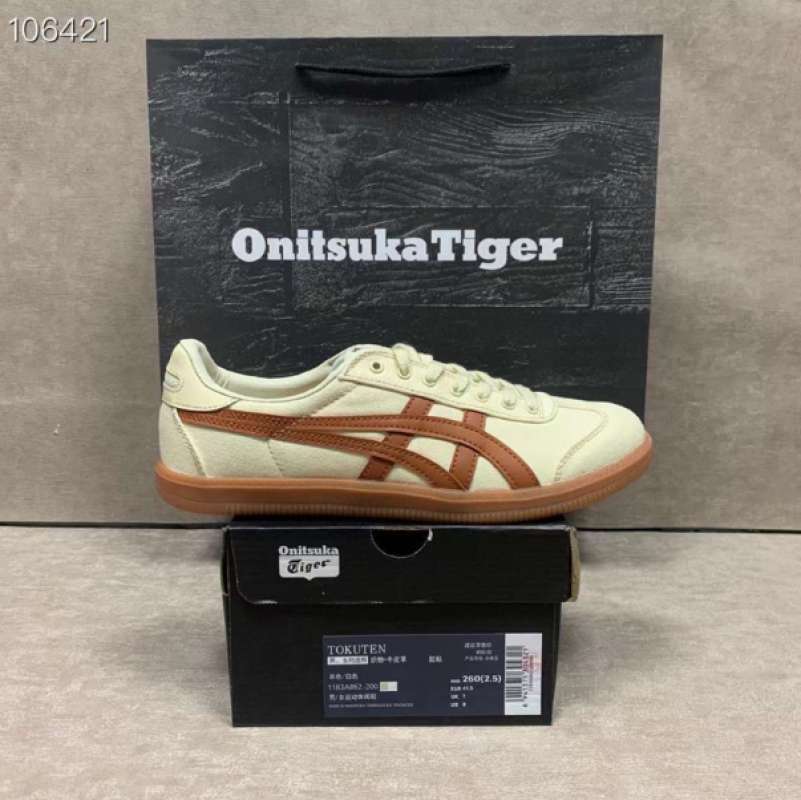 Promo Sepatu Onitsuka Tiger Tokuten Cream Brown /unisex Diskon 36% Di ...