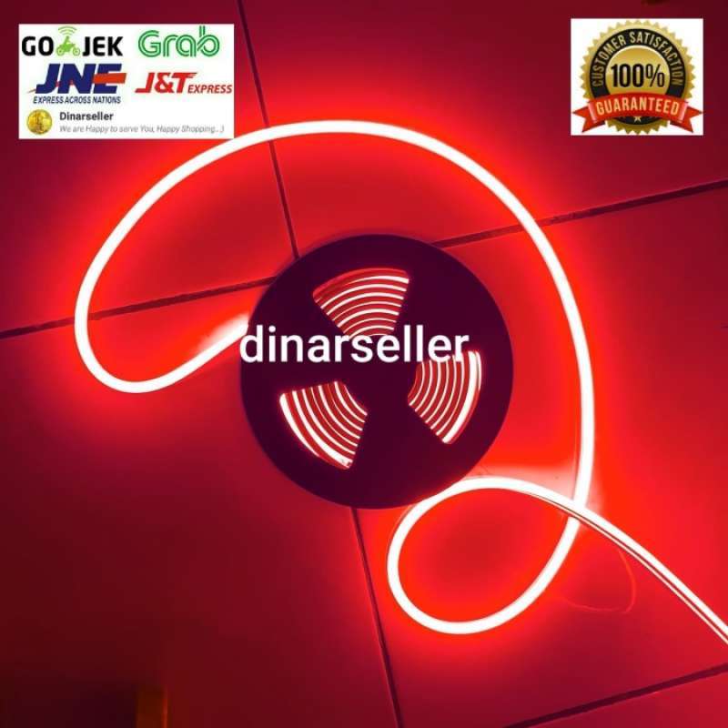 Promo Neon Flex Led Merah Selang 12v 5 Meter Outdoor Ip65 Diskon 23% Di ...