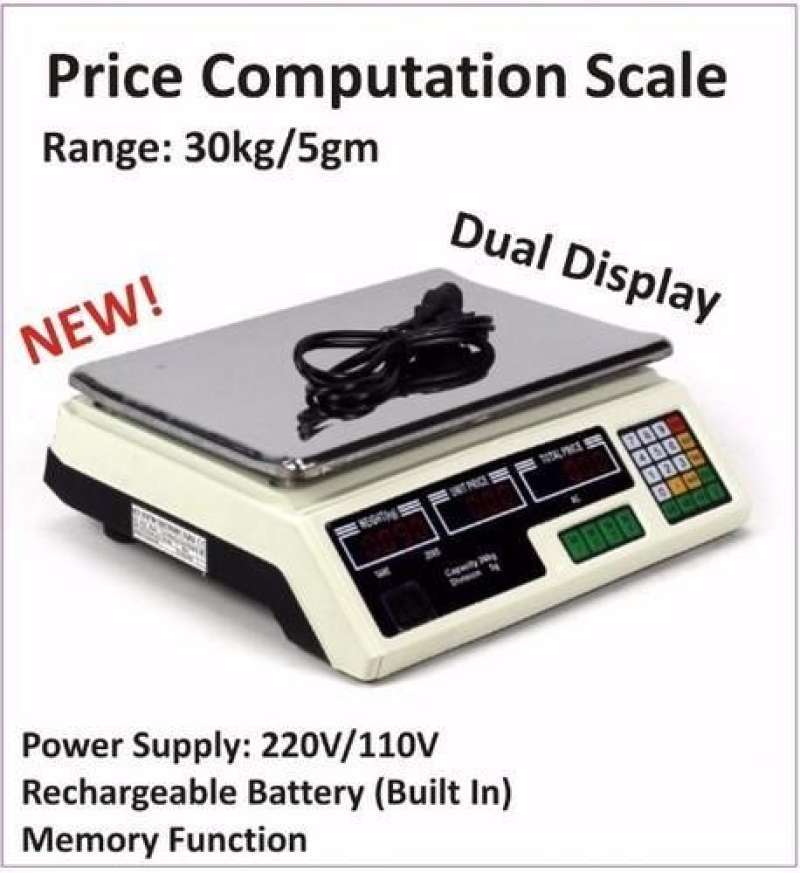 Promo Timbangan Digital Computing Scale 30 kg Double Display Diskon 23% ...