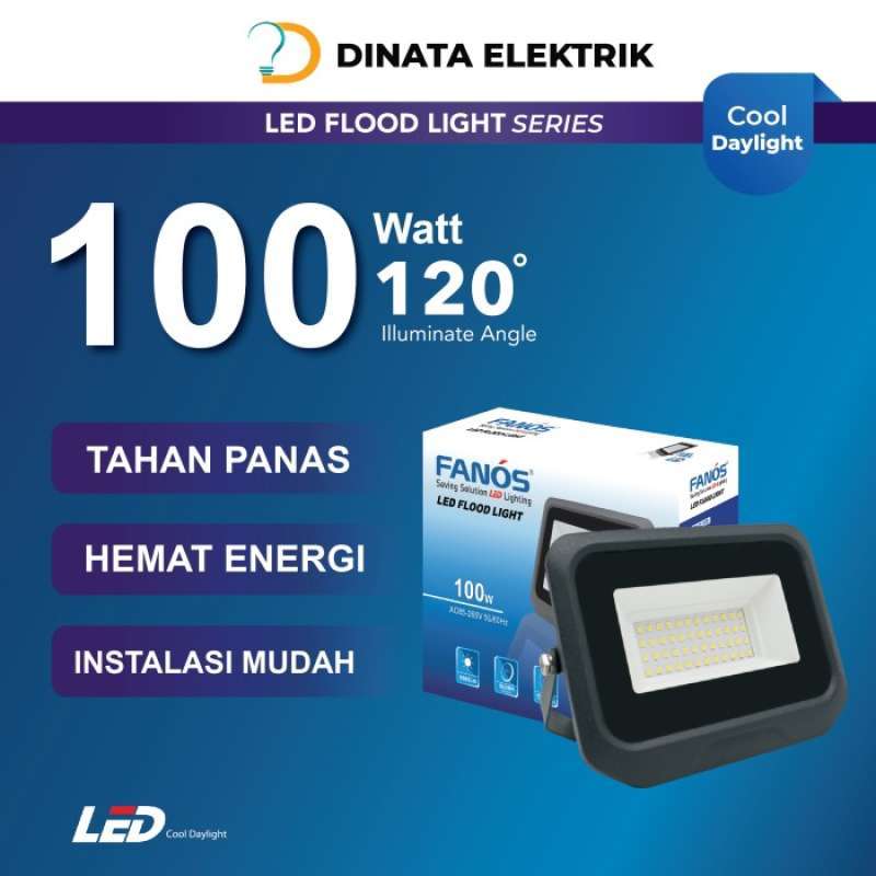 Promo Lampu LED Fanos Flood Light 100W Diskon 23% di Seller PT. Wakasa Pratama - Grogol, Kab ...