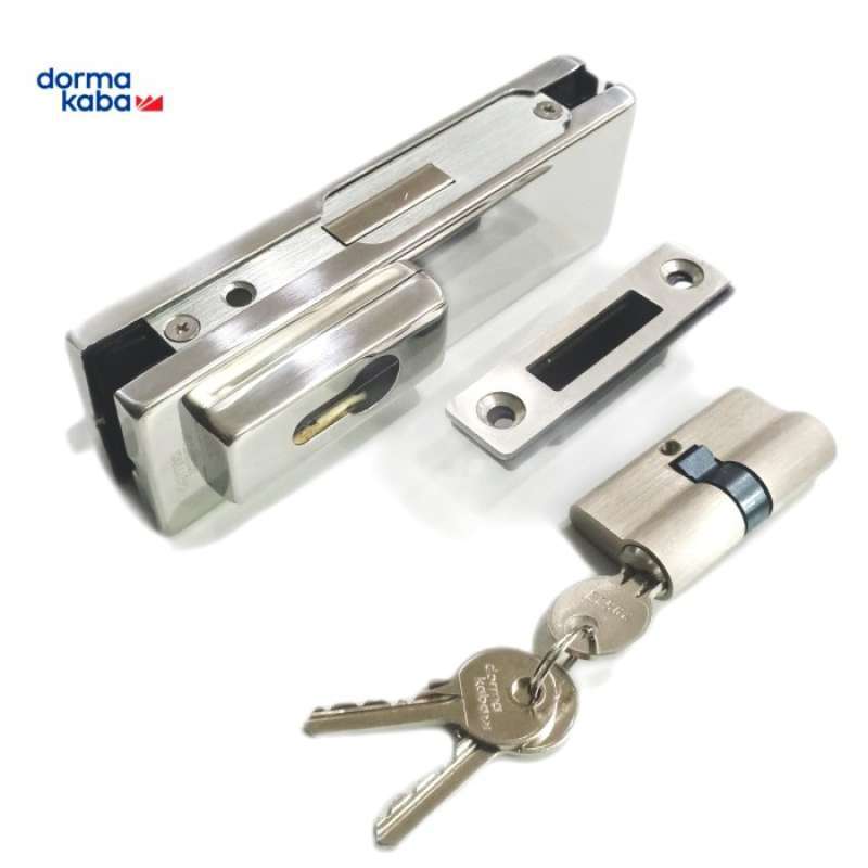 Jual Patch Fitting Dorma/DormaKaba US 10 Kunci Pintu Kaca Bawah + Cylinder di Seller HarsaStore ...