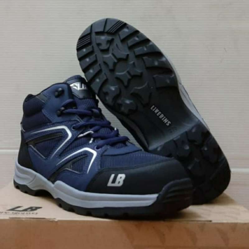 Promo Sepatu Safety Shoes Lb By K2 Safety Likebins % Original Qc Eksport - Biru, 35 Berkualitas ...
