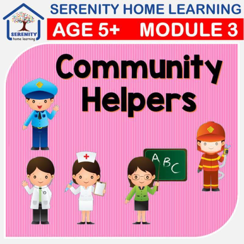Jual Age 5+ | Module 3 | Community Helpers | Serenity Home Learning Di ...