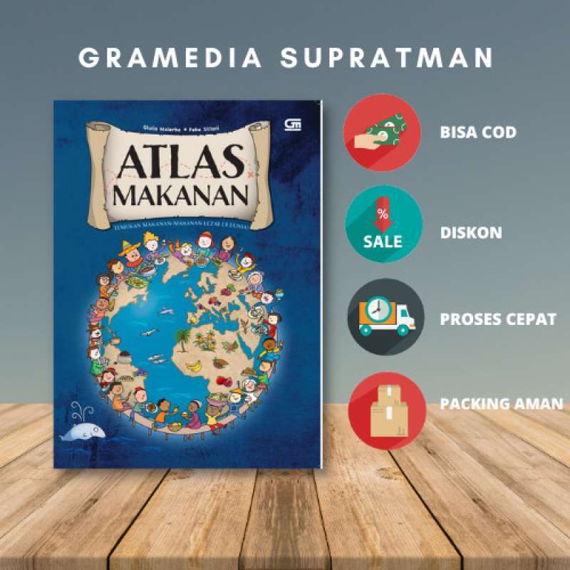 Promo Atlas Makanan (Food Maps) by Giulia Malerba,Febe Sillani Diskon ...