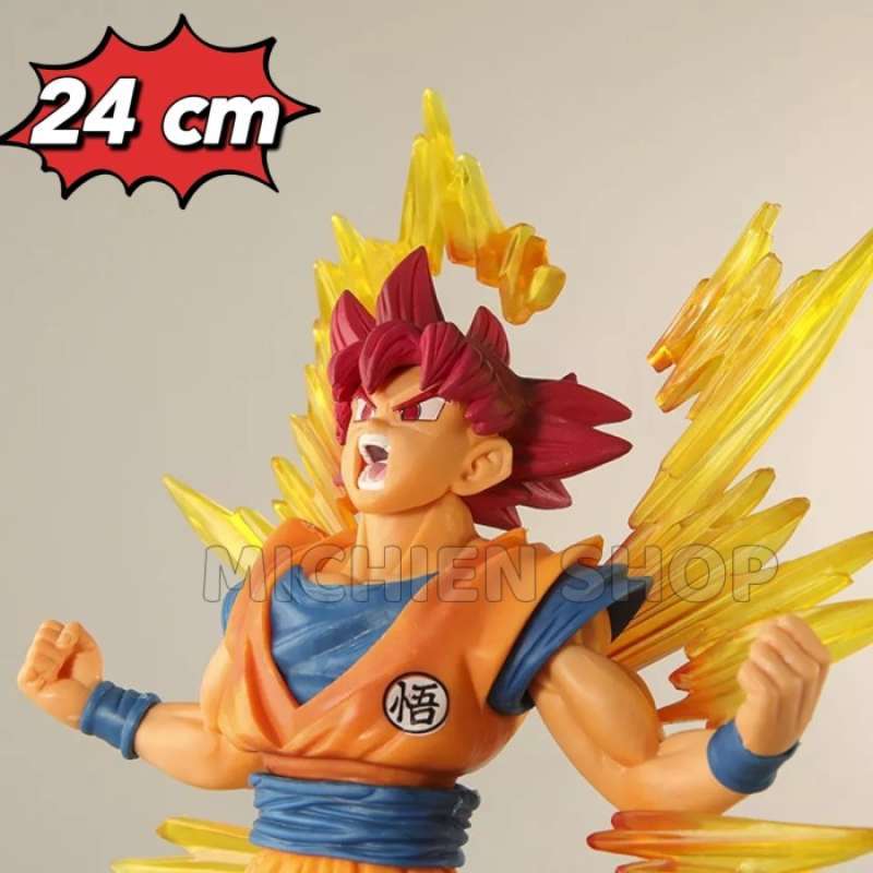 Promo FIGURE SON GOKU SSJ GOD - DRAGON BALL Z SUPER SAYAN GOD GOKU ...