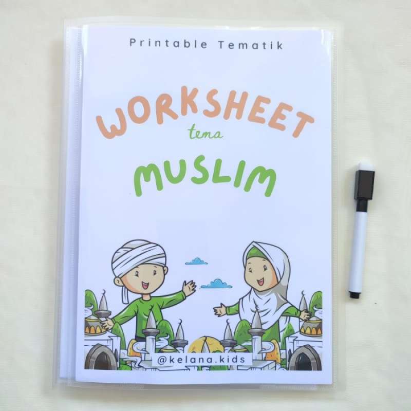 Jual Kelanakids Worksheet Tematik Seri Hijaiyah Lembar Kerja Anak ...