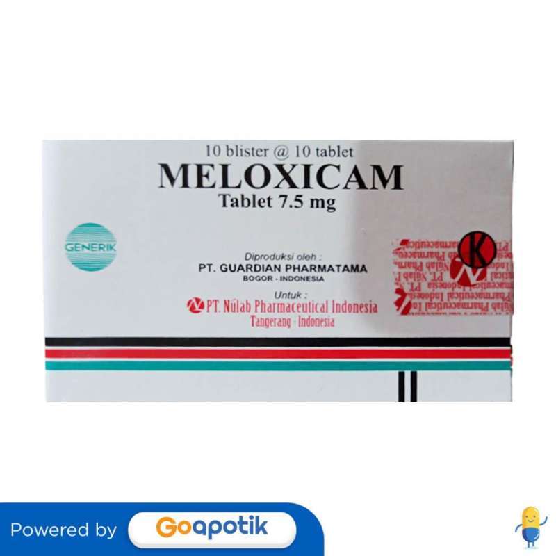 Jual MELOXICAM NULAB 7.5 MG BOX 100 TABLET di Seller Apotek Mulya Farma ...