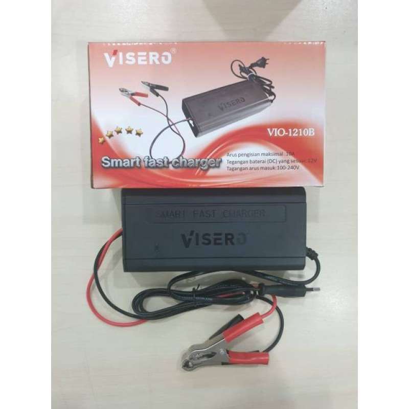Promo Smart Fast Charger Accu/Aki 12V 10A Charger Aki Otomatis 10 ...