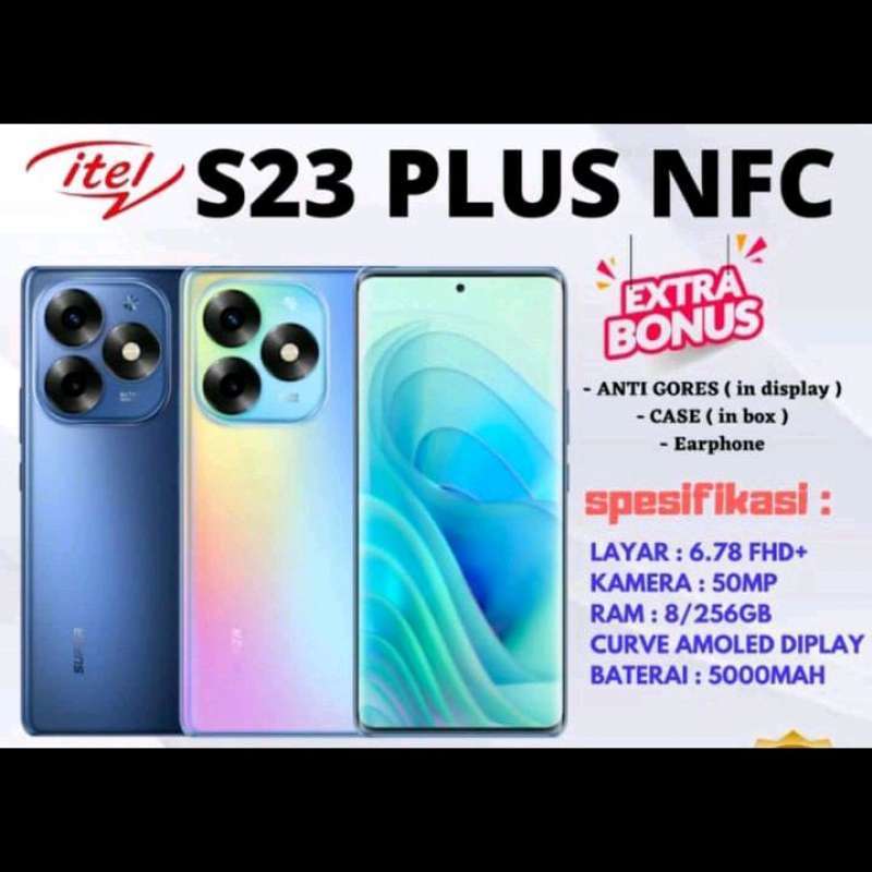 Jual Handphone Baru Android Itel S23+.ram.8+8/256gb.baru, Segel Ready ...