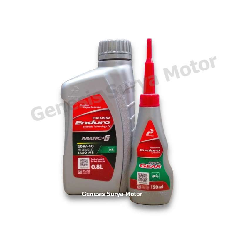 Promo Enduro Matic G 20W40 08LT Paket Oli Gear Enduro 120ml Pertamina ...