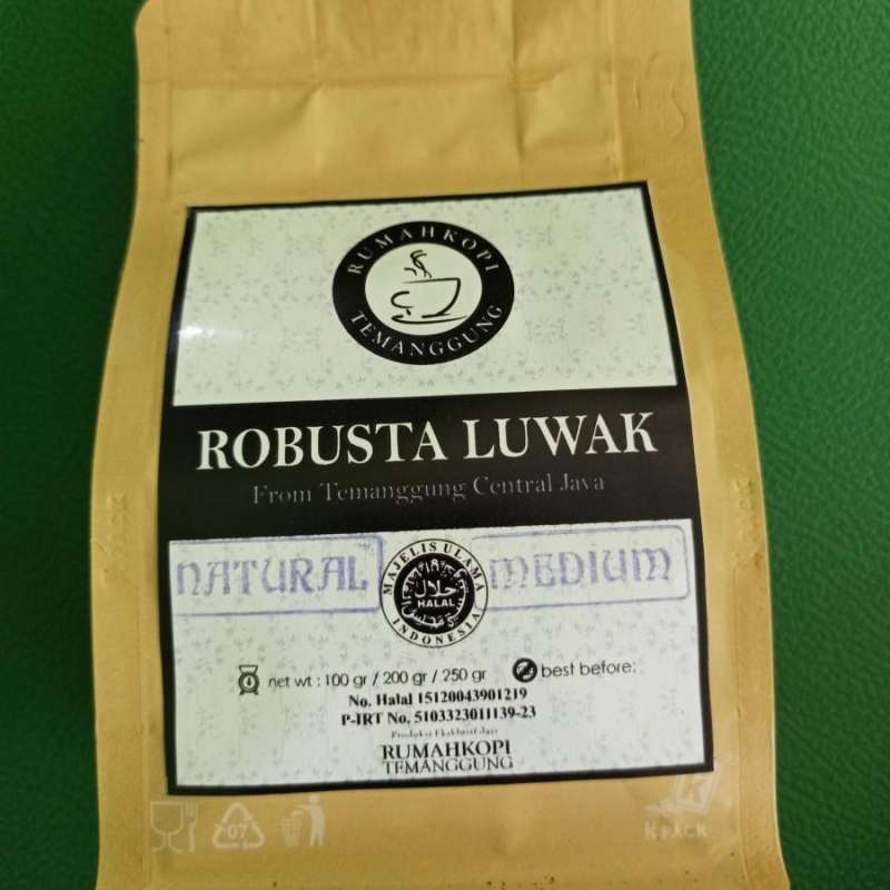 Jual Kopi Robusta Luwak Temanggung Roasted Bean 1kg Di Seller Rkt ...