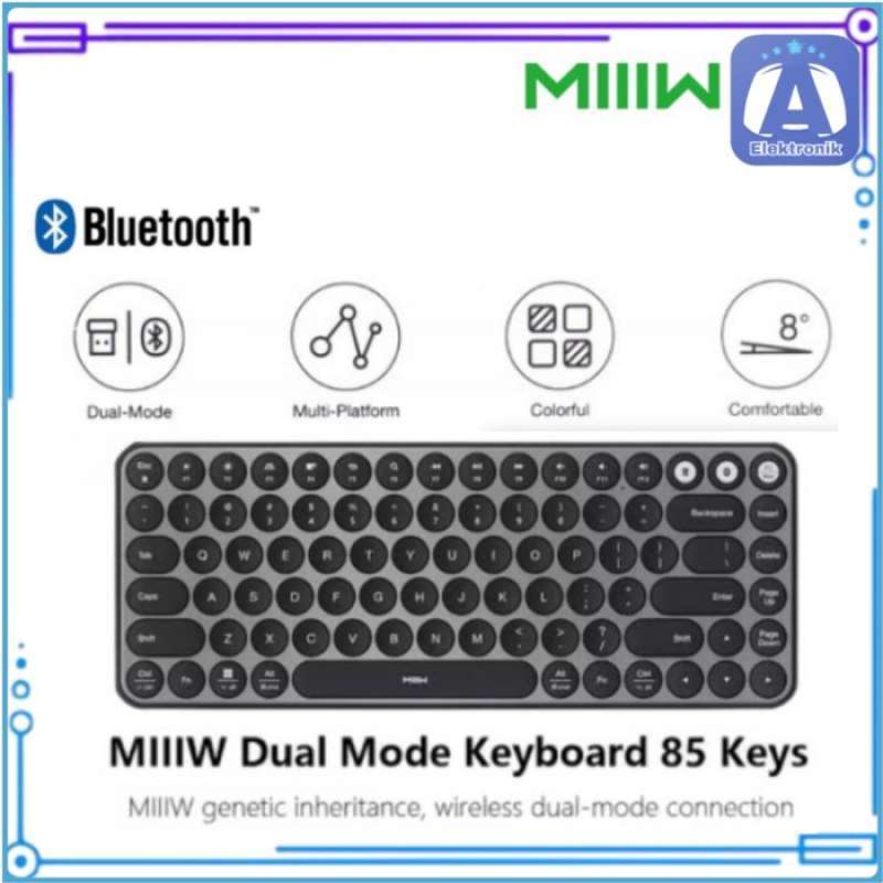 Promo MIIIW Keyboard Air 85 Keys Bluetooth Keys Dual Mode Wireless ...