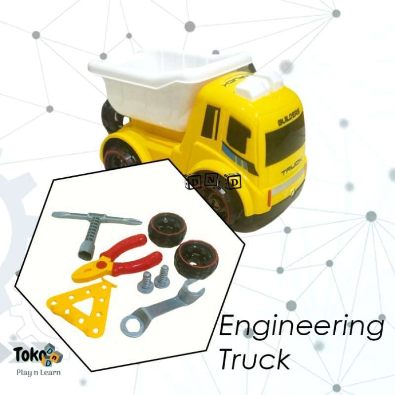Jual Mainan Anak Engineer Konstruksi Dump Truck Mobil Truk Bongkar Pasang Di Seller Dnd Official ...