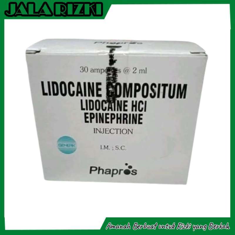Jual Lidocaine Compositum Injeksi 1 Box Isi 30 Ampuls 2 Ml Di Seller