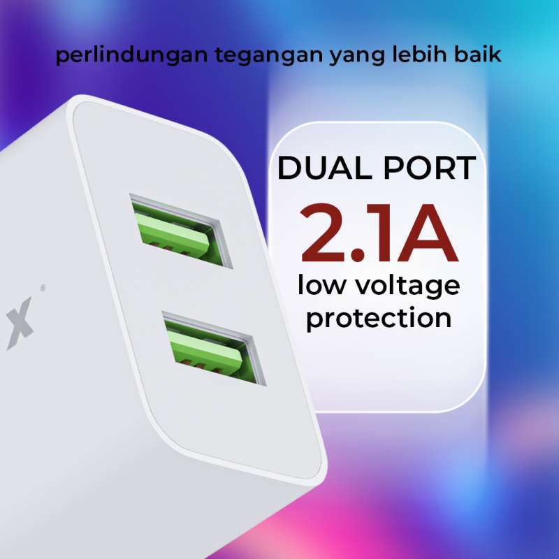 Promo Inbox Fa-2 Adaptor Travel Charger Dual Port 2.1a Fast Charge ...