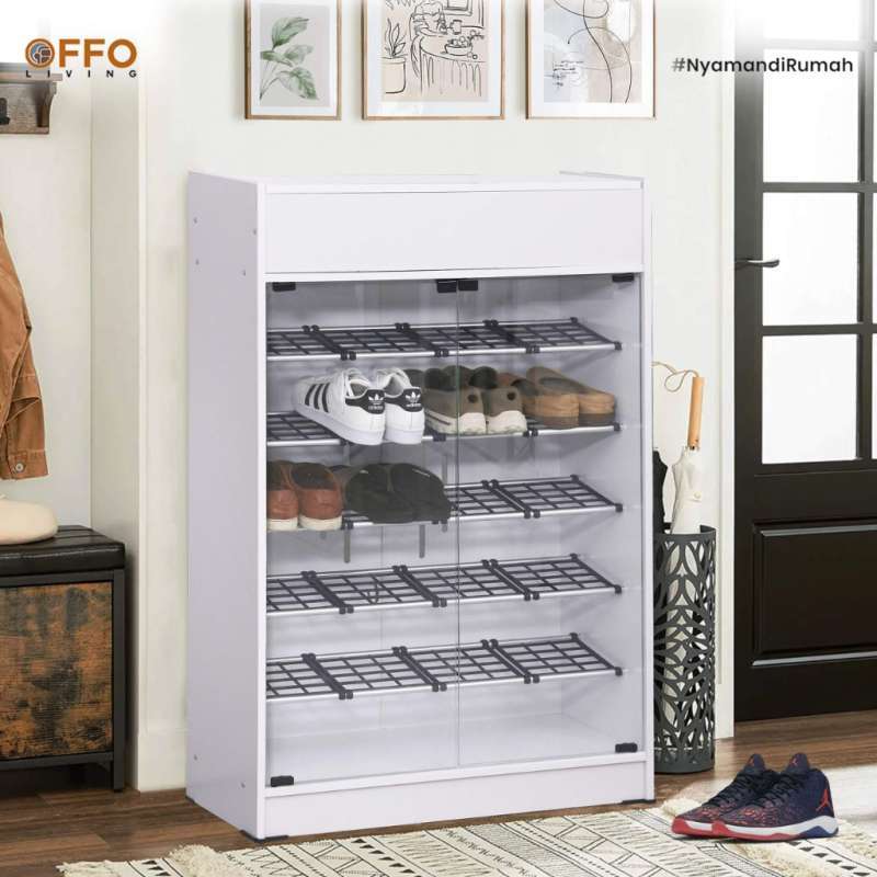 Promo Offo Living - Lemari Sepatu Putih Minimalis - Lsk Dan Ls Diskon ...
