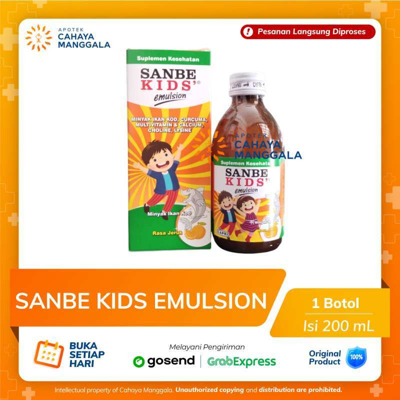 Jual Sanbe Kids Emulsion Sirup 200 Ml Di Seller Apotek Cahaya Manggala ...