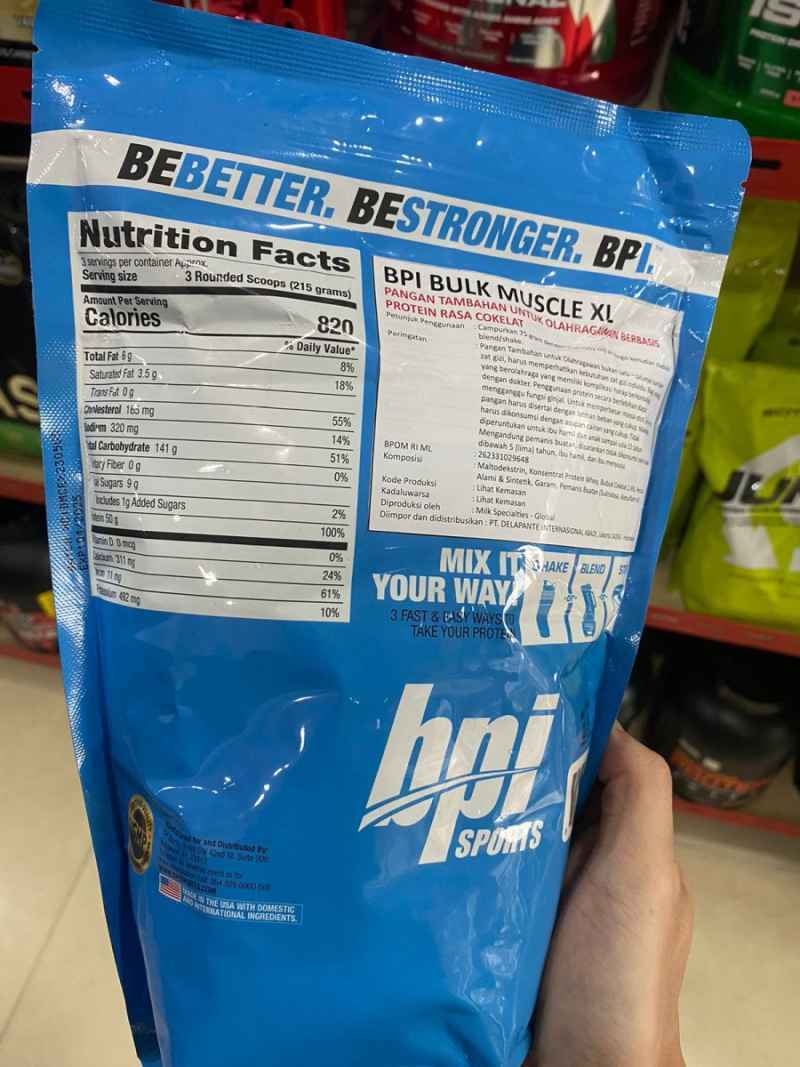 Jual Bpi Sports Extreme Bulk Muscle Xl 2 Lbs 2 Lb Weight Mass Gainer Di ...