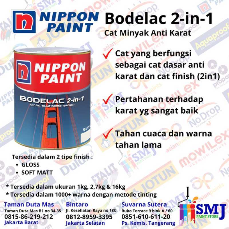 Promo Cat Minyak Nippon Paint Bodelac Soft Matt Black Magic Kemasan 1 ...