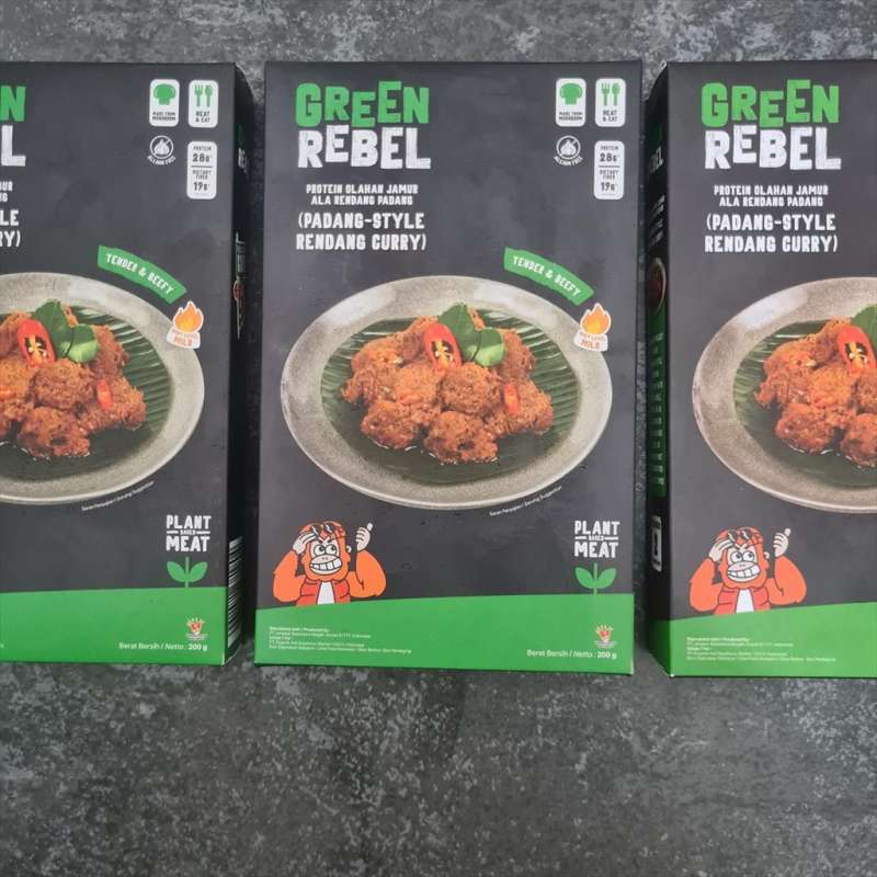 Jual Green Rebel - Rendang Curry Plant Based Meat 200g Daging Nabati ...