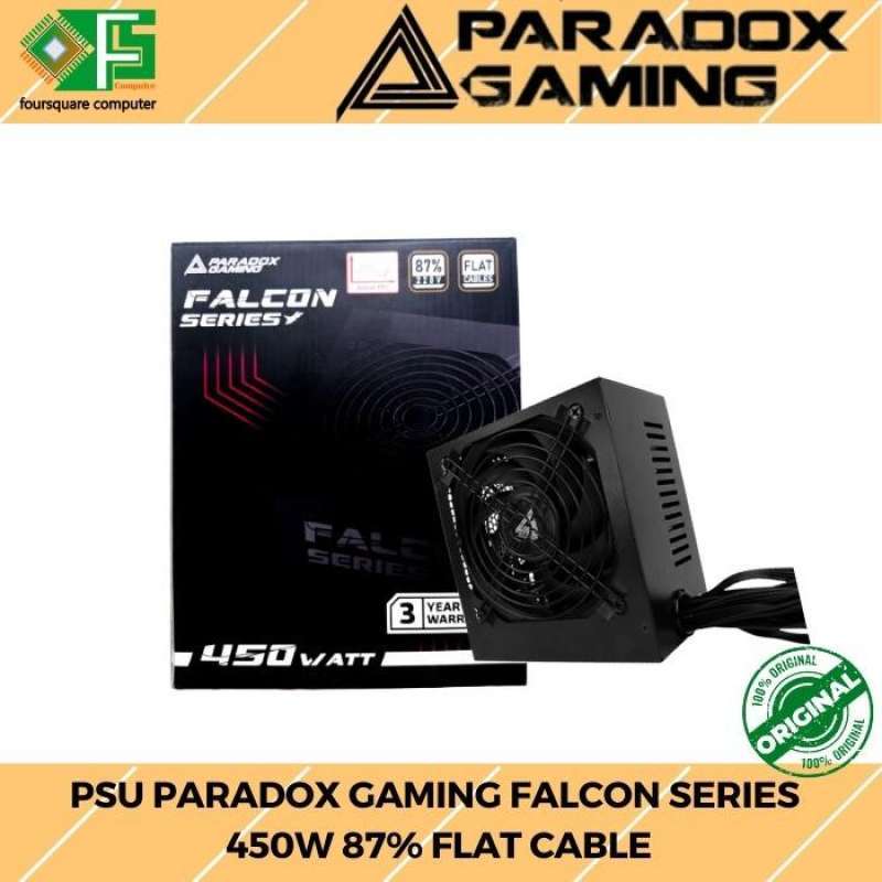 Jual Psu Paradox Gaming Falcon 450 Watt 87+ Certified | Power Supply ...