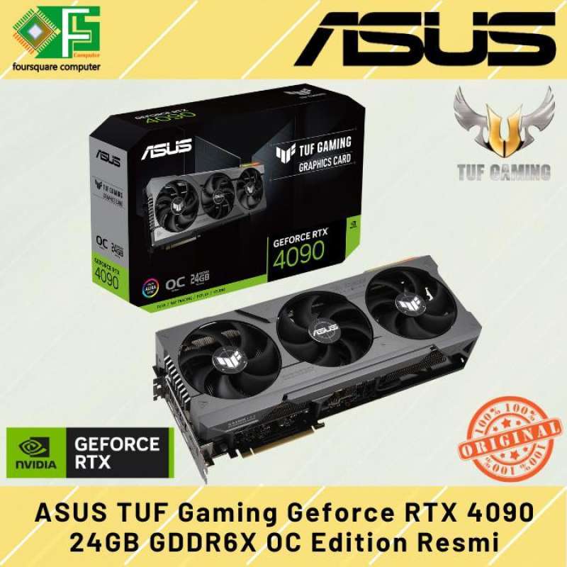 Jual Asus TUF Gaming Geforce RTX 4090 24GB GDDR6X OC Edition Resmi di Seller Foursquare Computer ...