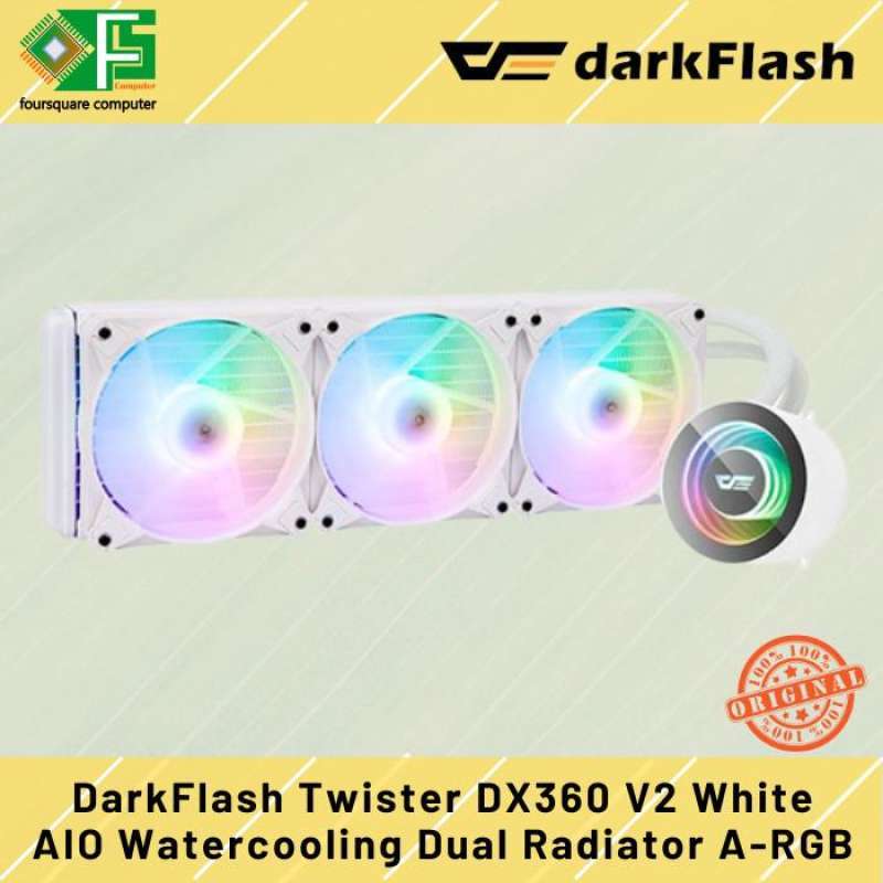 Jual Darkflash Twister DX360 V2 White AIO Water Cooling | Liquid Cooler ...