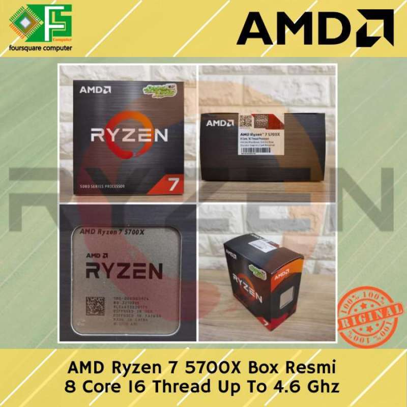 Promo Amd Ryzen 7 5700x Processor 8 Core 16 Thread Up To 4.6ghz Box ...