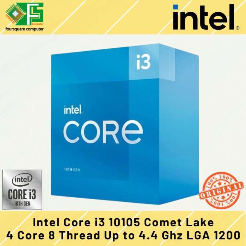Jual Intel Core I3 10105 Processor Lga 1200 Box Resmi Baru Di Seller ...