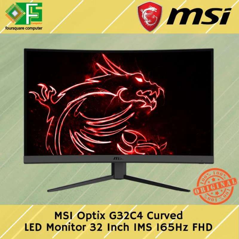 Jual Msi Optix G32c4 Led Gaming Monitor Curved Panel 32 Inch 1ms 165hz ...