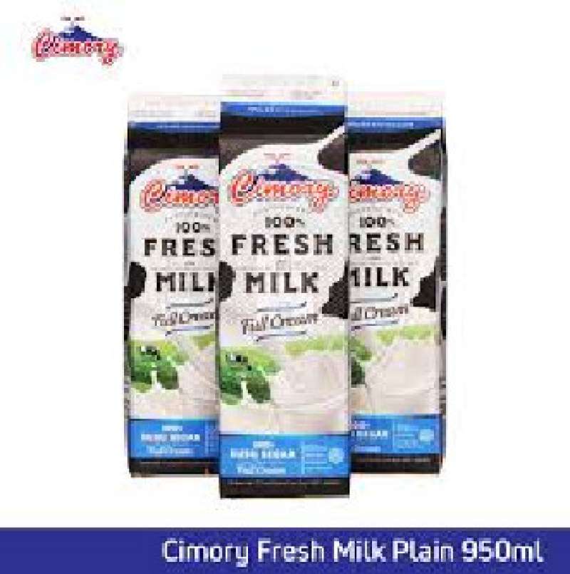 Jual Susu Cimory Plain Full Cream 950 Ml Fresh Milk Di Seller Edumart ...