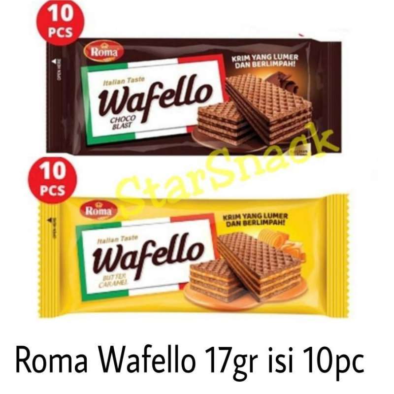 Jual Roma Waffelo Renceng isi 10pc di Seller starsnack - Krembangan ...