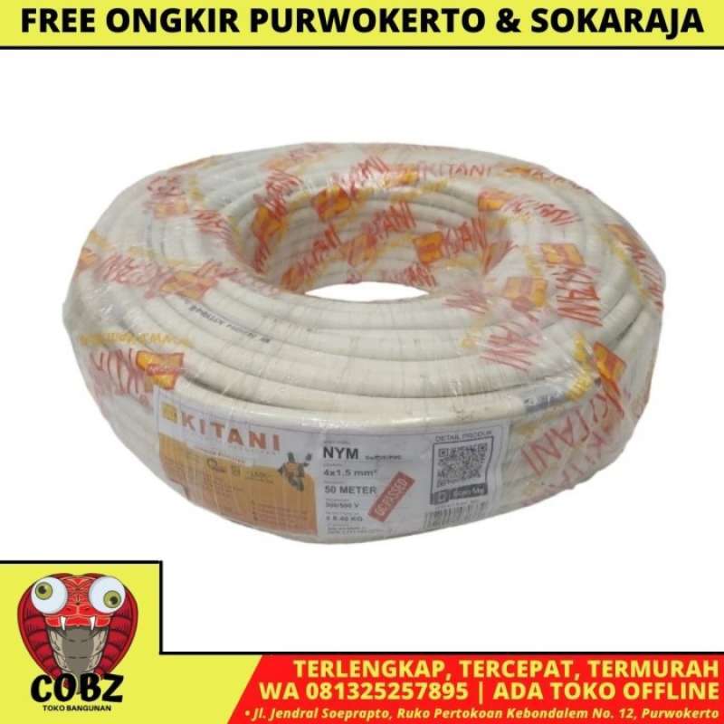 Jual 4 X 1.5 Mm X 50 M / Kitani Nym Tunggal Kabel Tembaga Sni Putih ...